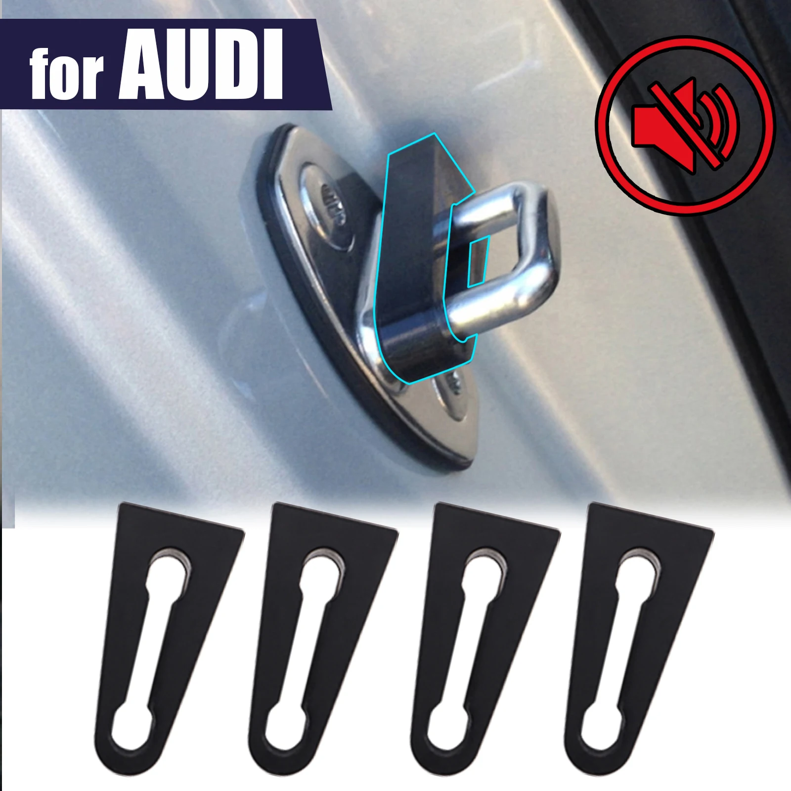 Door Lock Buffer Damper Deadener For Audi A3 A4 A6 A8 Q3 Q5 Q7 Q7 Car ...