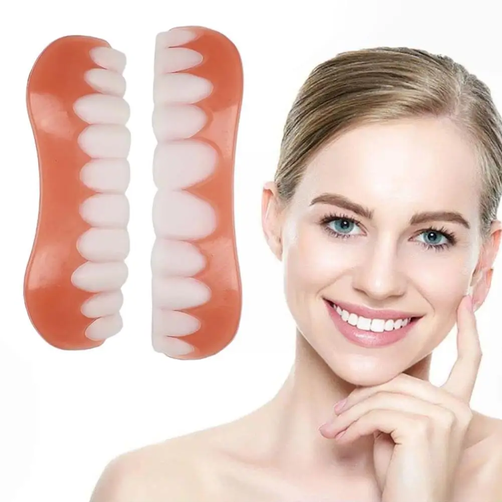 Silicone Cosmetic Denture Upper/lower Care Braces Prosthes Beauty Tool ...