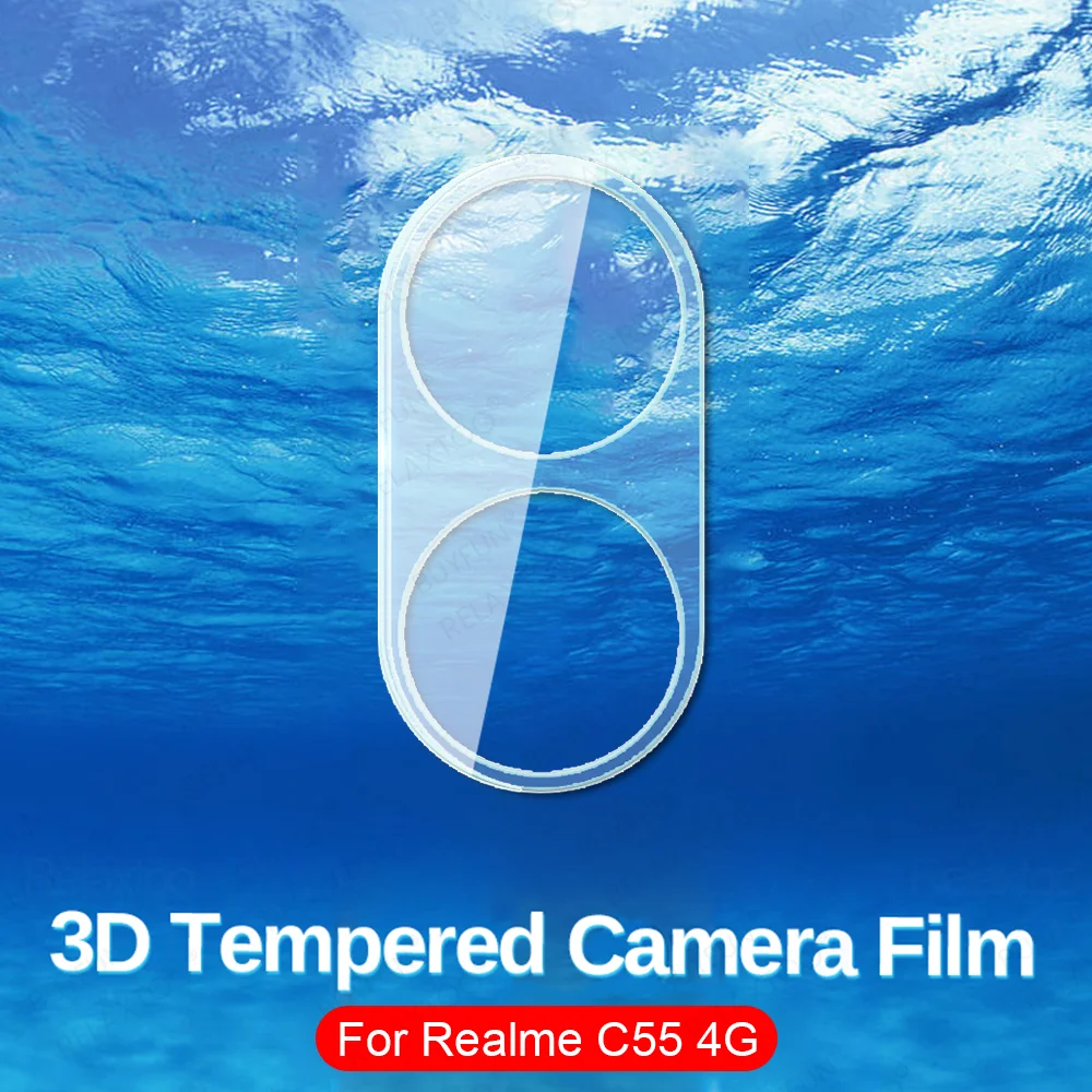 3pcs For Realme C55 4G 2023 Clear Camera Protective Glass Cover Realmi ...