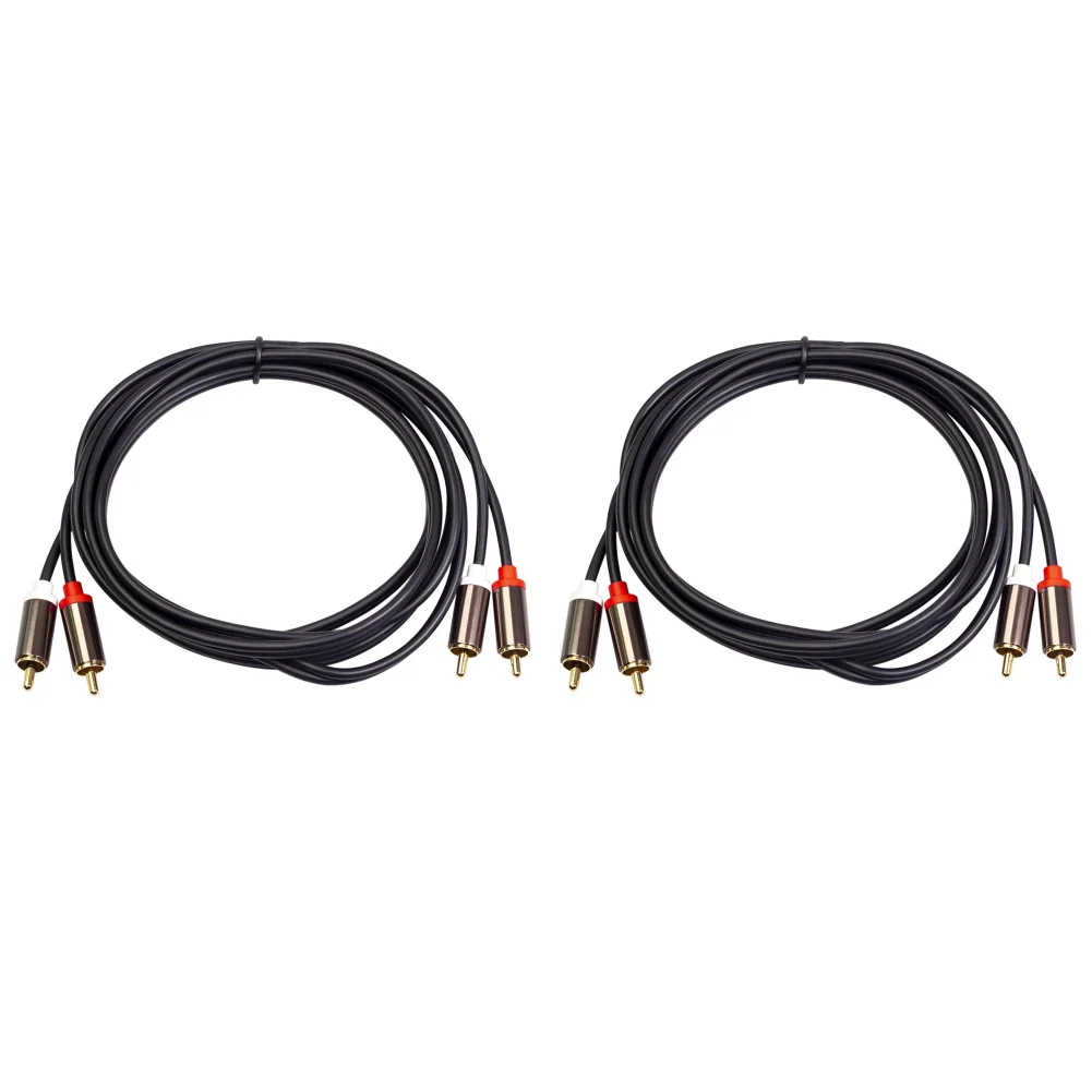 2m-2-RCA-to-2-RCA-Cable-Male-to-Male-Audio-Cord-for-TV-Amplifier ...