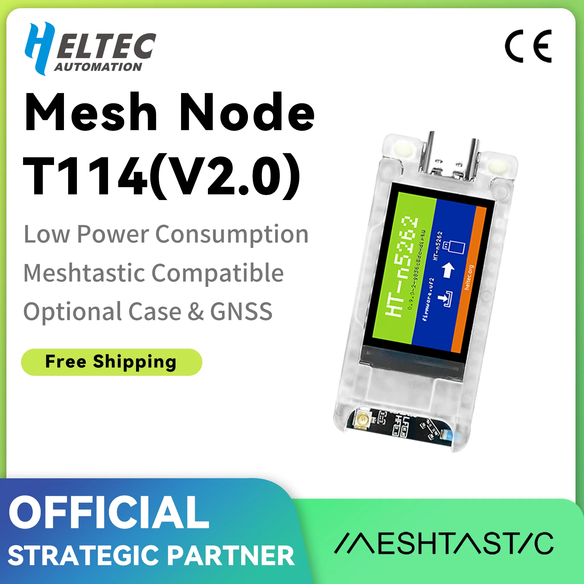 Heltec T114 V2 Meshtastic Tracker Nordic nRF52840 SX1262 GPS LoRaWAN ...