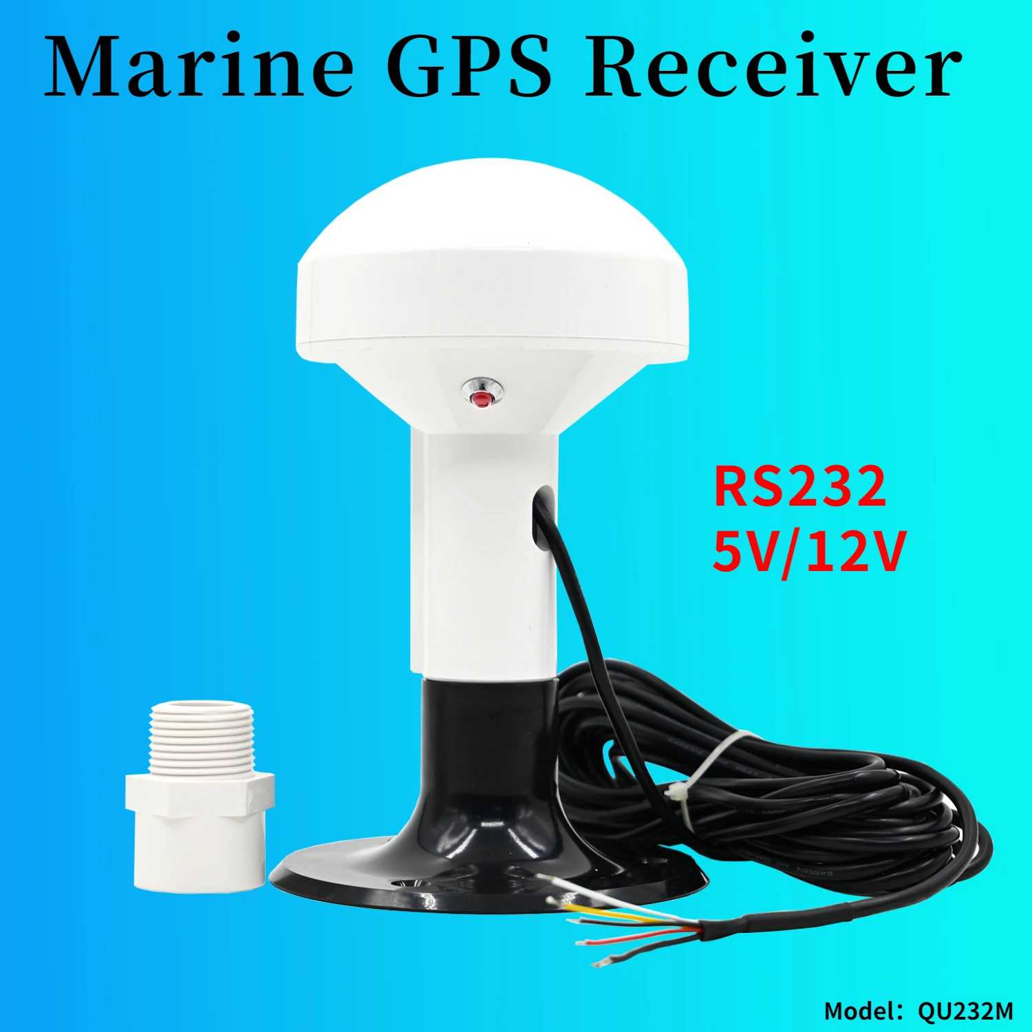 해양 GPS RS232 GPS 안테나 외부 보트 선박 해양 라디오 VHF GPS 안테나 수신기 NMEA0183 ...