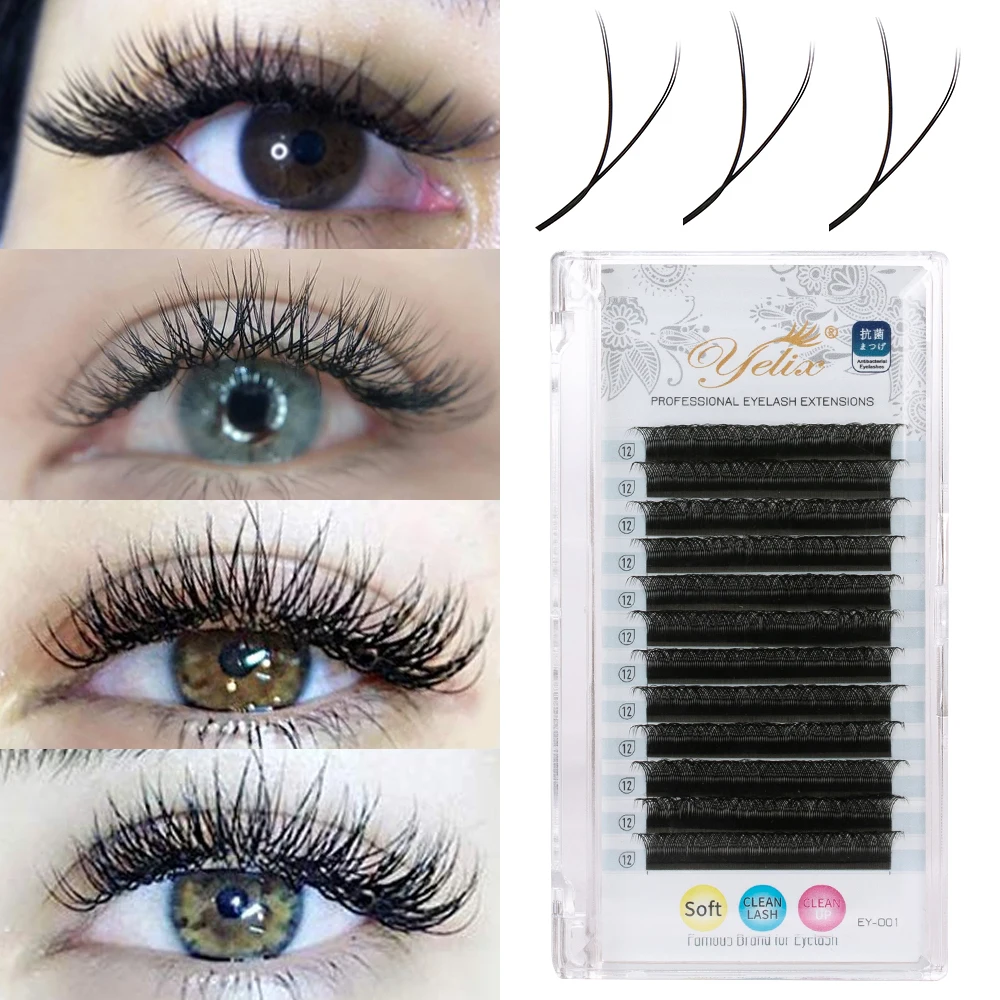 Yelix Y Eyelashes 0.03/0.05/0.07 Eyelash Extension YY Brazilian Volume ...