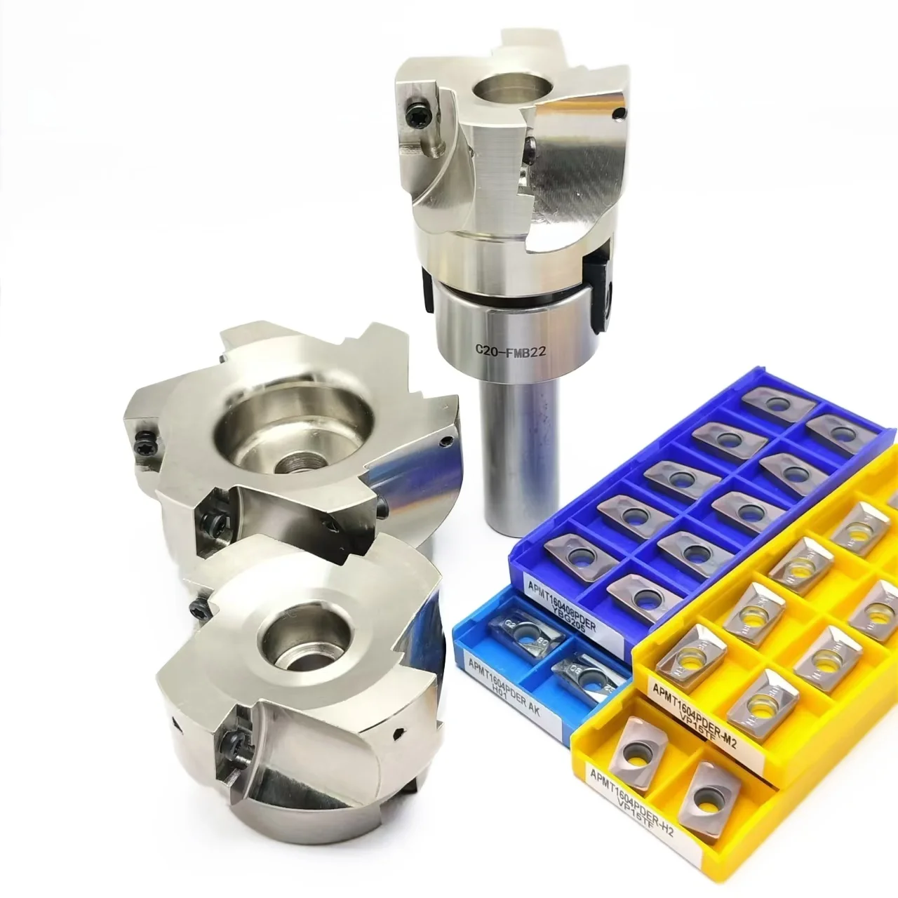 1set C12 C16 C20 FMB22 Tool Holder+ BAP400R Face Milling Cutter head ...