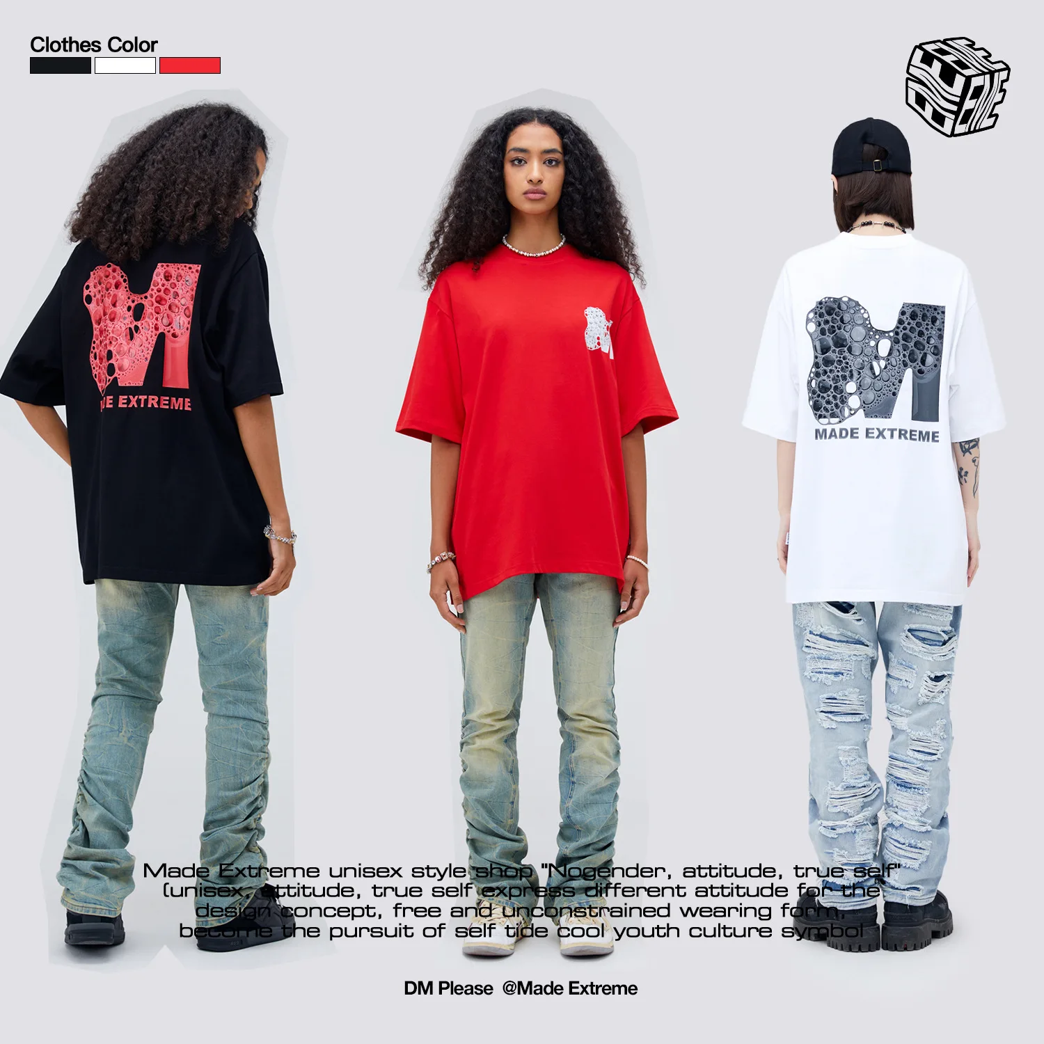 MADEEXTREME-Stereo-Offset-Letter-Printed-T-shirt-Harajuku-Streetwear-T ...
