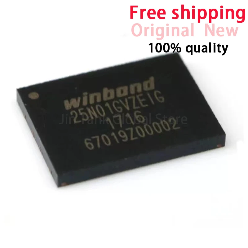 5-100Pcs W25N01GVZEIG 25N01GVZEIG WSON-8 3V 1Gb serial NAND flash ...