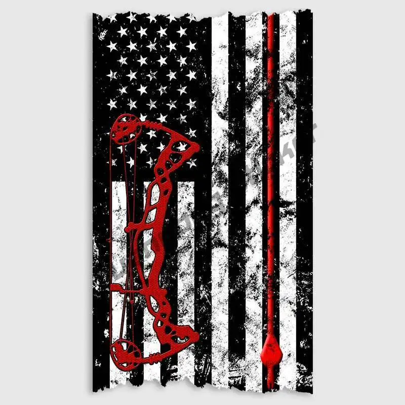 American Flag Bow Decal