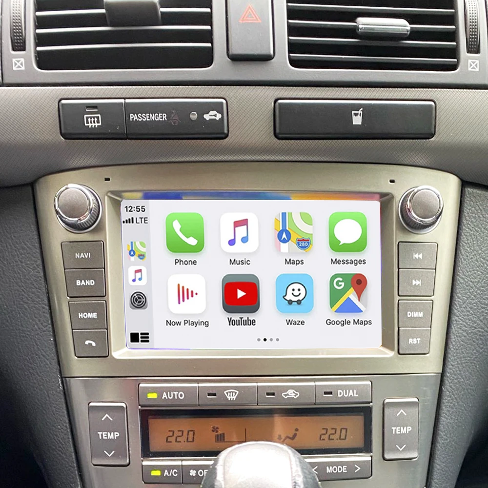 4G WiFi 8G+256G Android 12 Car DVD Auto Radio For Toyota Avensis T250 ...