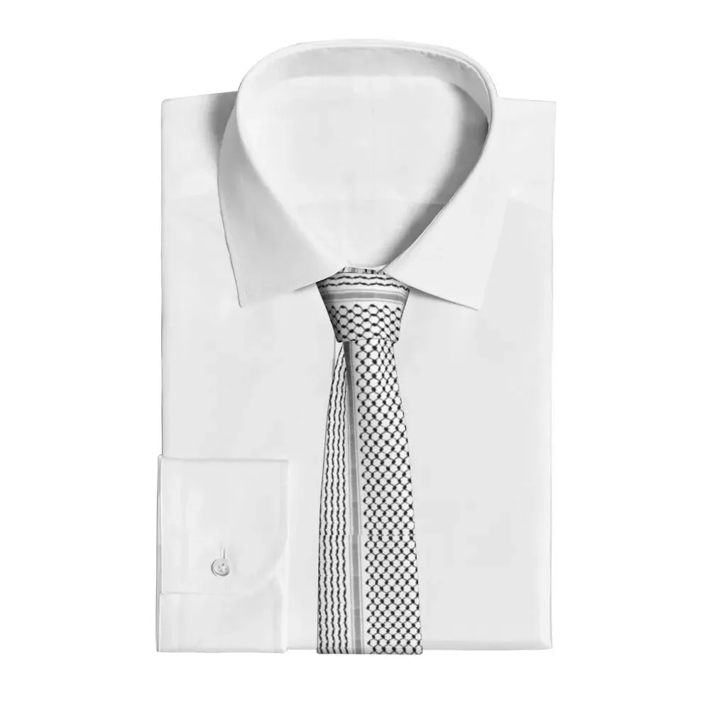 White Kufiya Tie – Kufiya Land