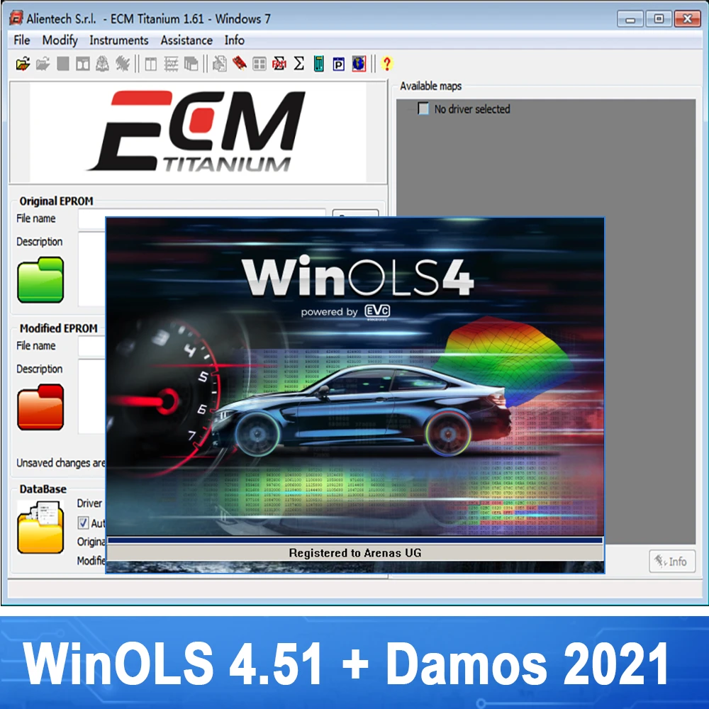 WinOLS ECU Remapping Software Link para carro, 4.51 Immo Off, encontre ...