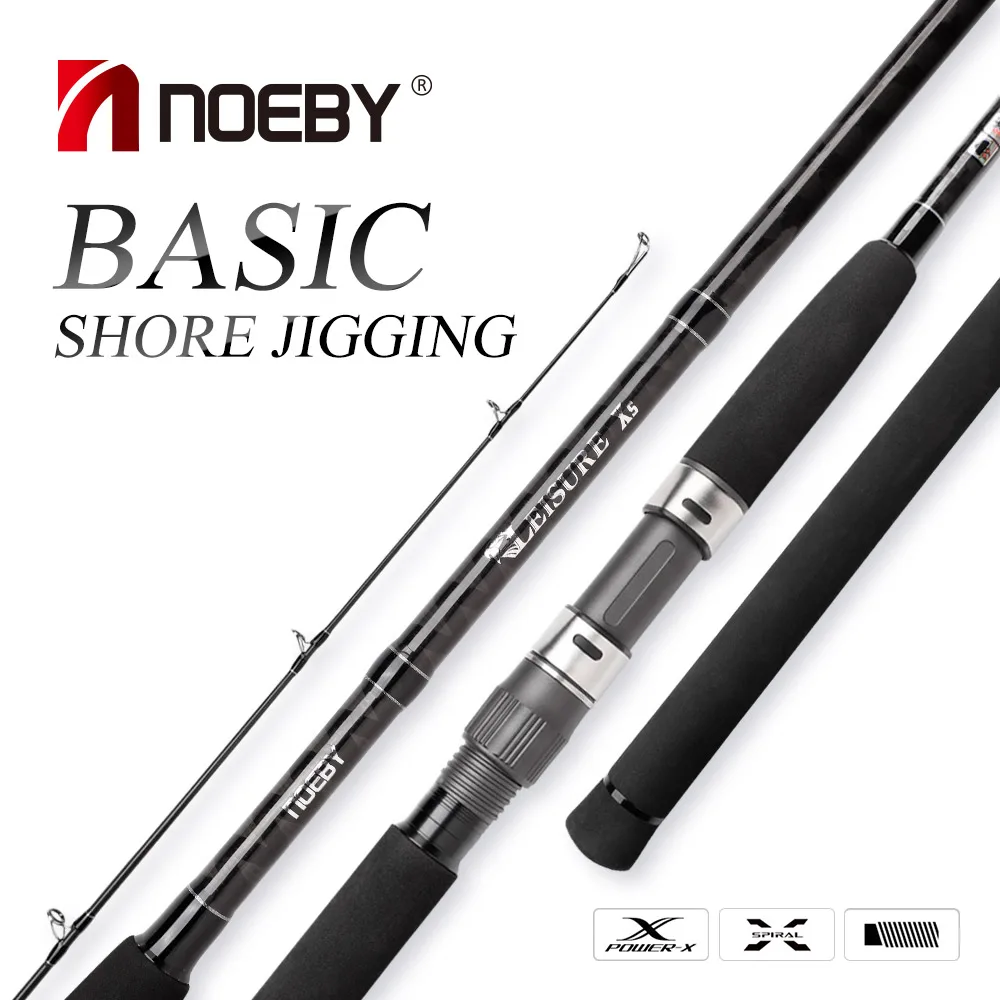 NOEBY Shore Jigging Fishing Rod Leisure X5 2.75m 2.9m 3.05m H XH Surf Casting Cane 2 Section Sea ...