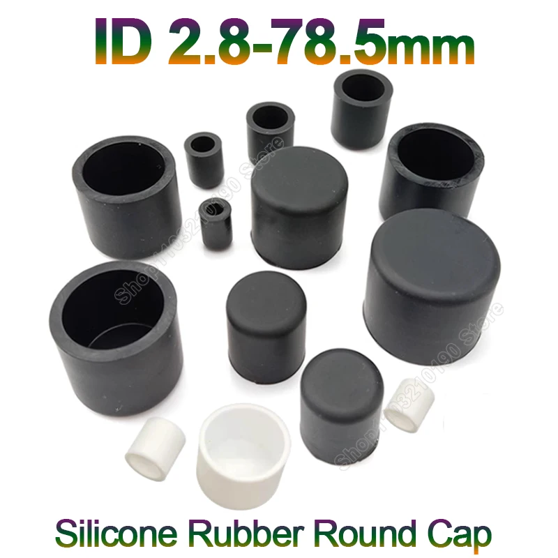 Silicone-Rubber-Round-Caps-Dust-Seal-Blanking-End-Cover-Stopper ...