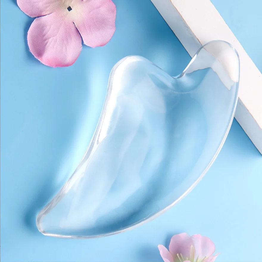 SPA Clear Gua sha Scraping Massage Scraper Face Massager Acupuncture ...