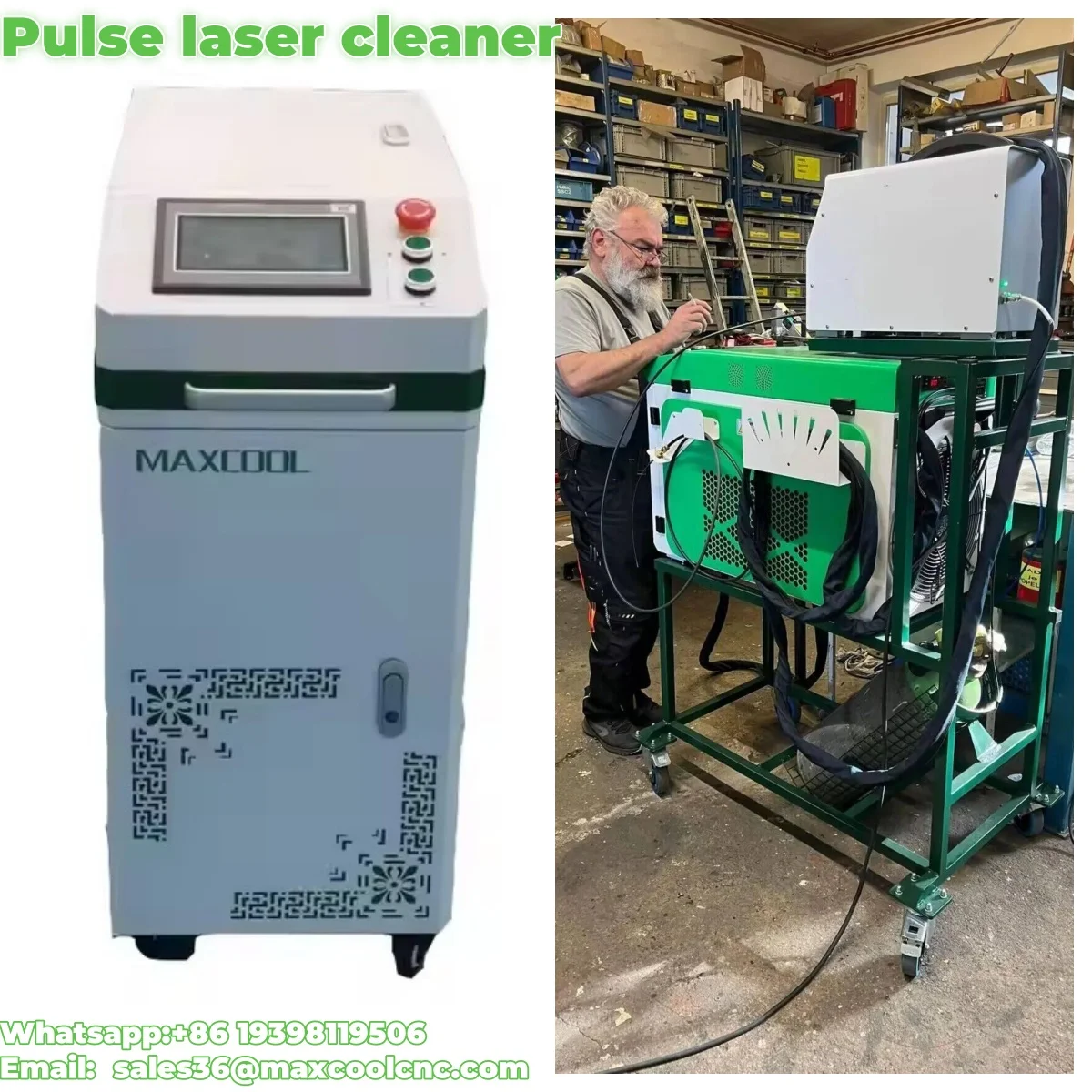 Portable Pulse Laser Cleaning Machine For Rust Paint 200W 300W Air ...