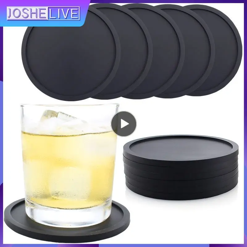 Non-Slip-And-Thermal-Insulation-Silicone-Coaster-Multi-purpose-Reusable ...