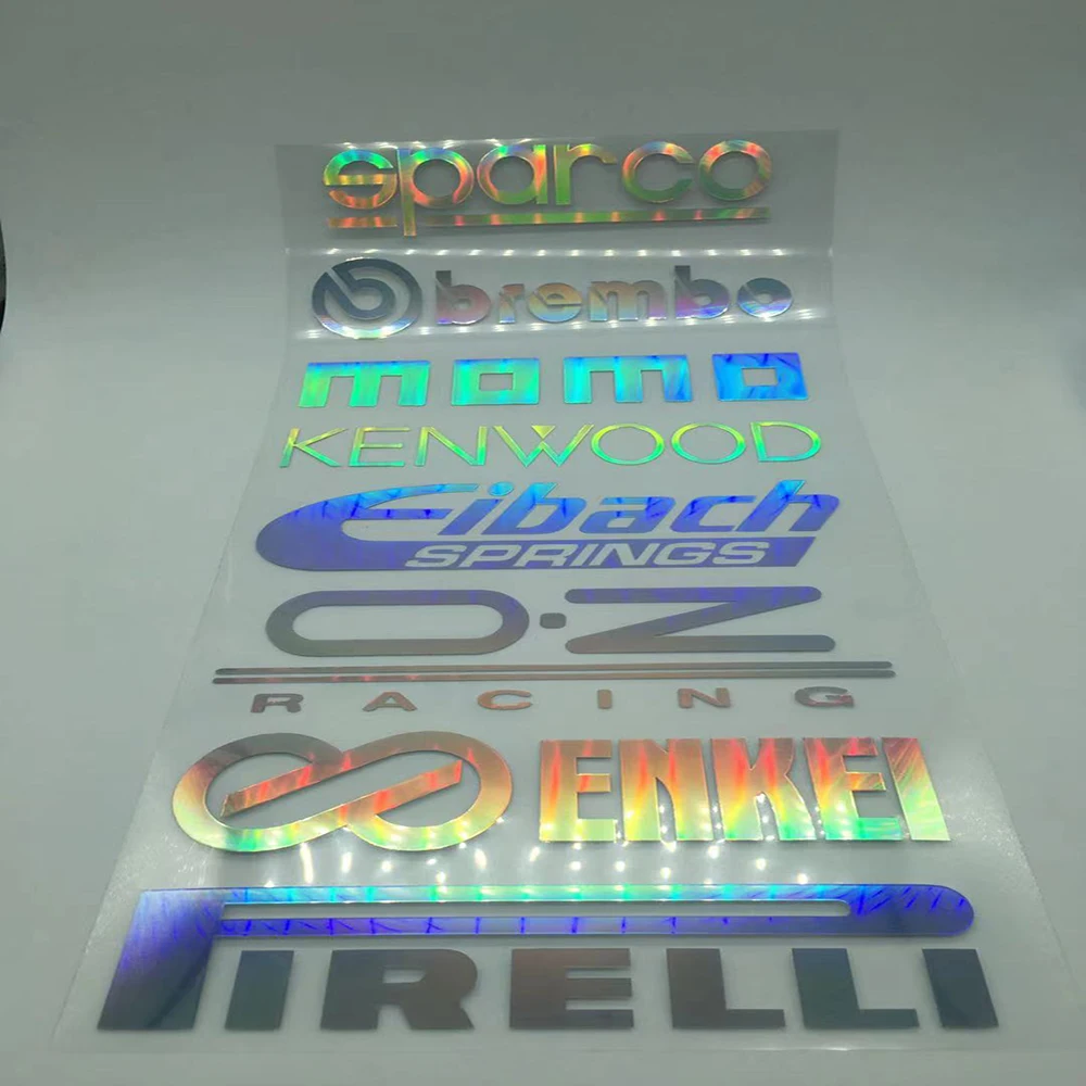 LYKX 8Pcs Car Door Stickers Set Sticker Kit Sponsor Technical ...