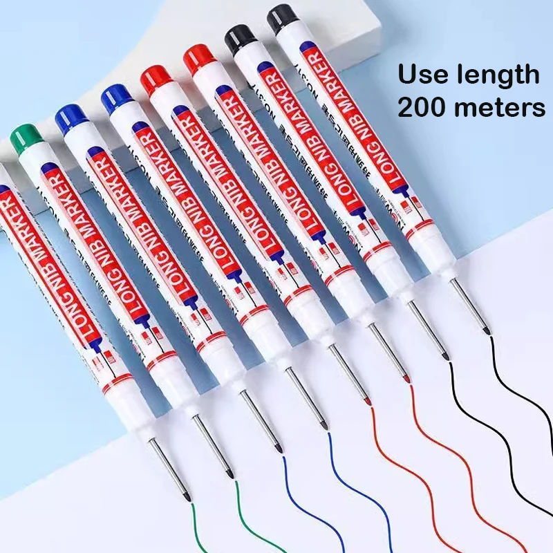 5Pcs-Set-20mm-Deep-Hole-Long-Nib-Head-Markers-For-Metal-Perforating-Pen ...