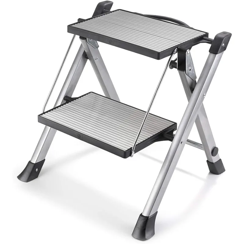 Polder-Easy-Close-2-Step-Ladder-Lightweight-Aluminum-Non-Skid-Rubber ...
