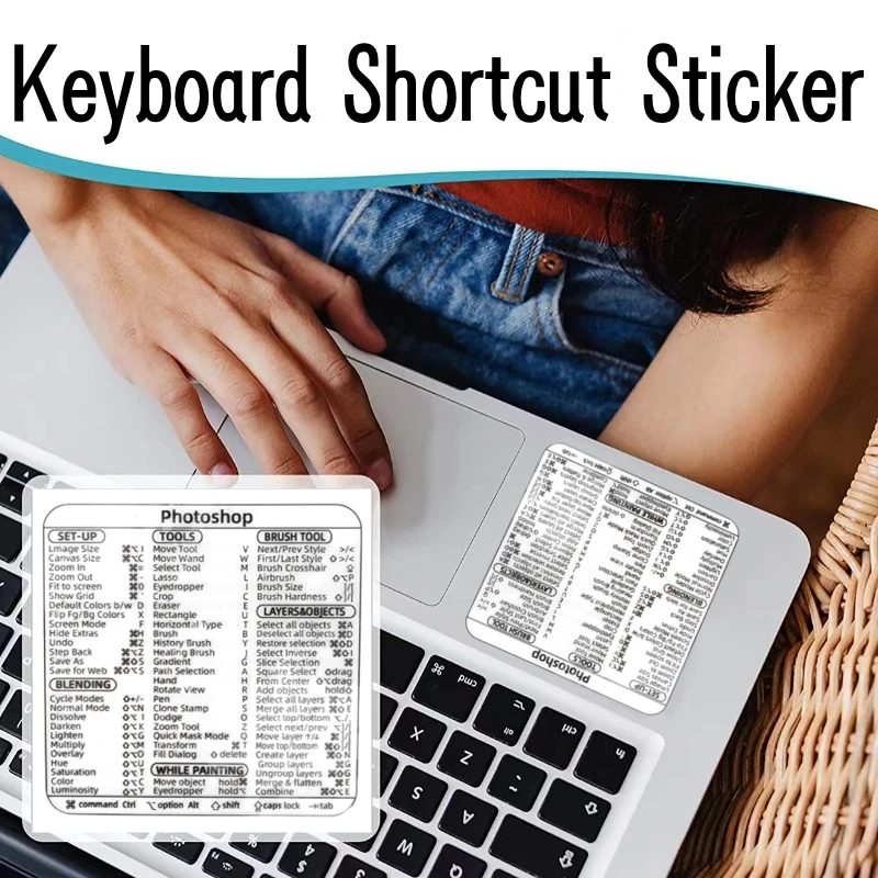 Adhesive-Reference-Keyboard-Shortcut-Sticker-For-PC-Laptop-Desktop ...