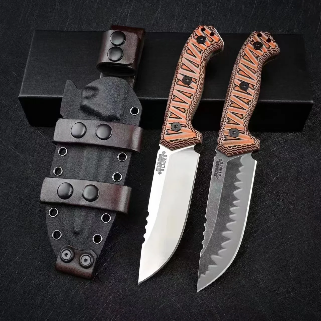 Camping-Multi-purpose-Survival-Knife-Sharp-Military-Tactical-Knife-Self ...