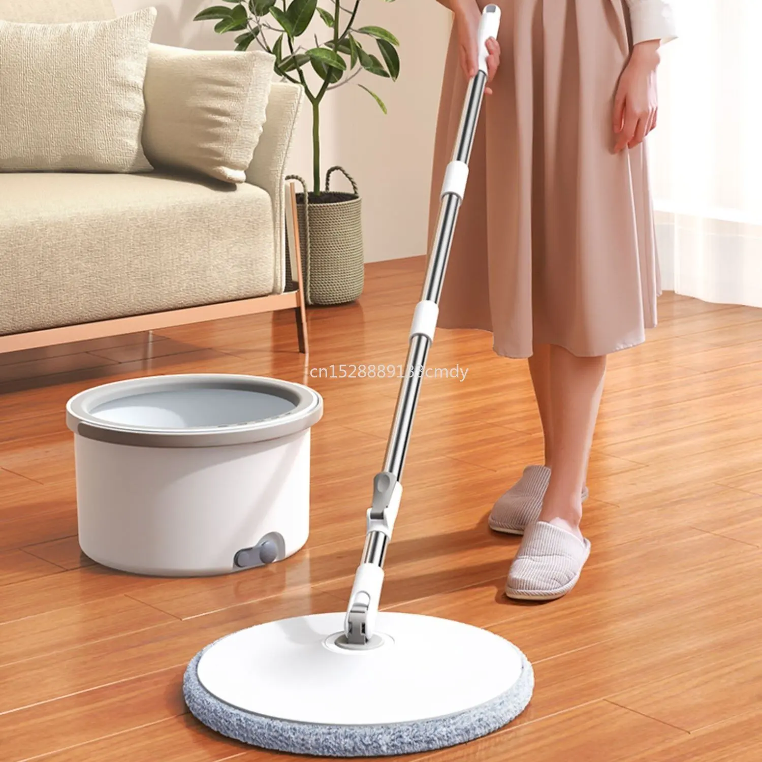 Clean-Water-Sewage-Separation-Mop-with-Bucket-Microfiber-Lazy-No-Hand ...