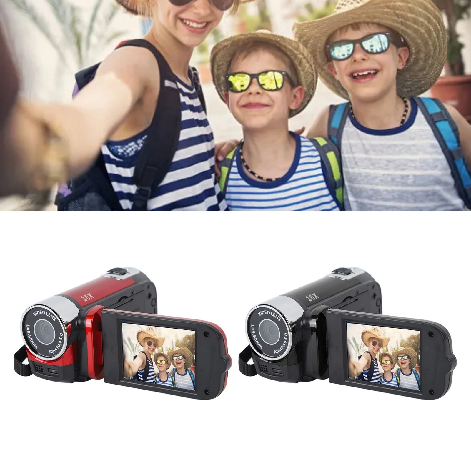 4K 48MP DV Camera 2.7in Rotatable Screen 16x Digital Zoom Video Camera ...