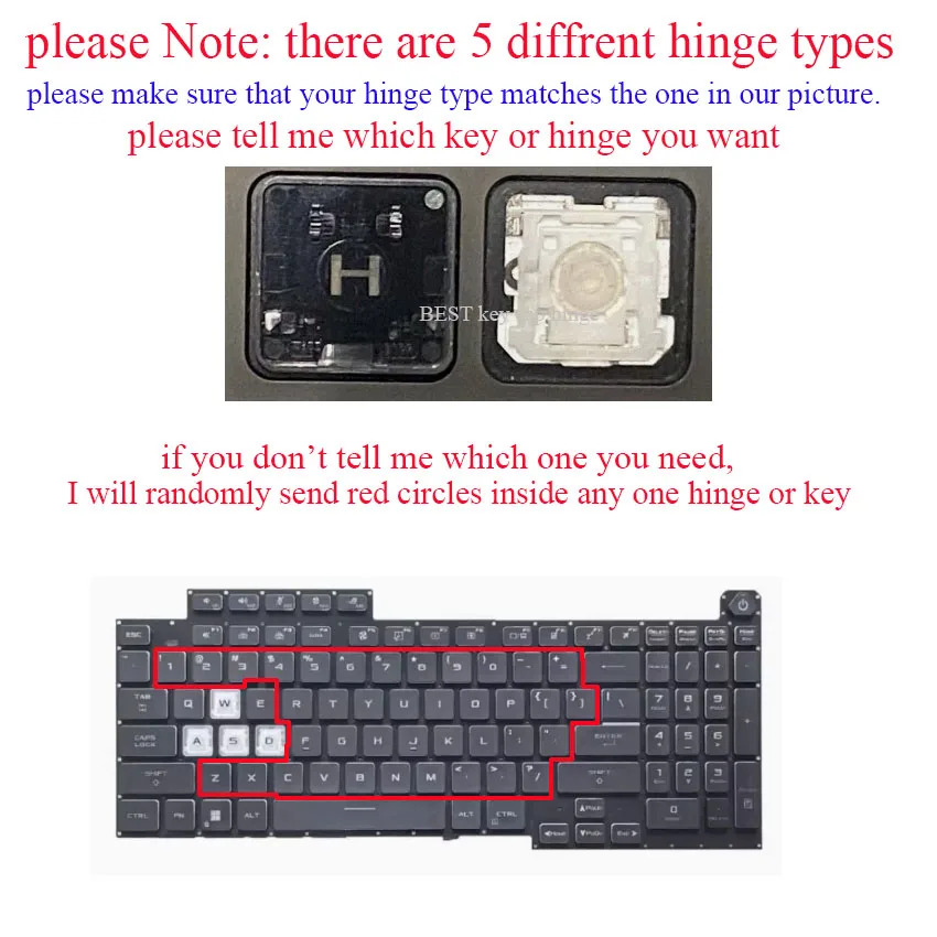 Key-cap-Hinges-For-ASUS-ROG-Strix-G17-G713R-G713Q-G713QM-G713QR-TUF ...