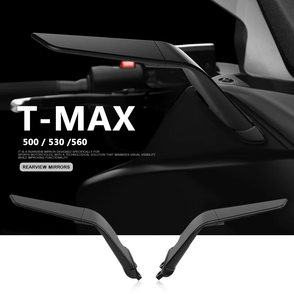 Motorcycle-Mirrors-Stealth-Winglets-Mirror-Kit-Rotatable-For-YAMAHA-T ...