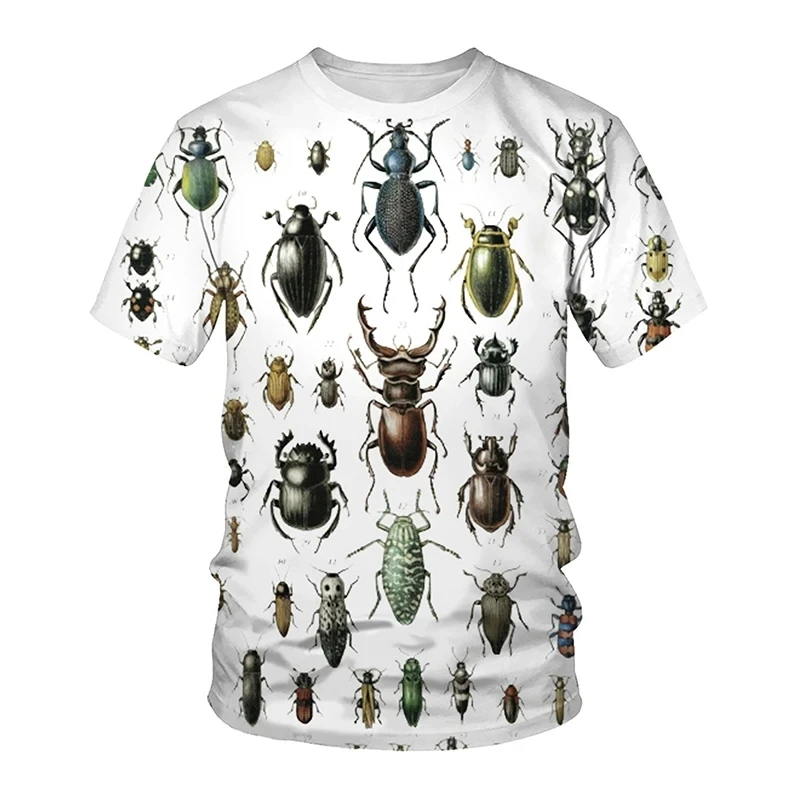 Summer-New-Variety-of-Insect-Printing-O-Neck-T-shirt-Fashion-Street ...