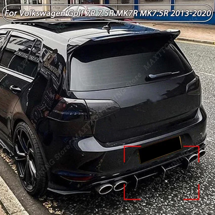 For-Volkswagen-Golf-7R-7-5R-MK7R-MK7-5R-2013-2020-Rear-Bumper-Diffuser ...