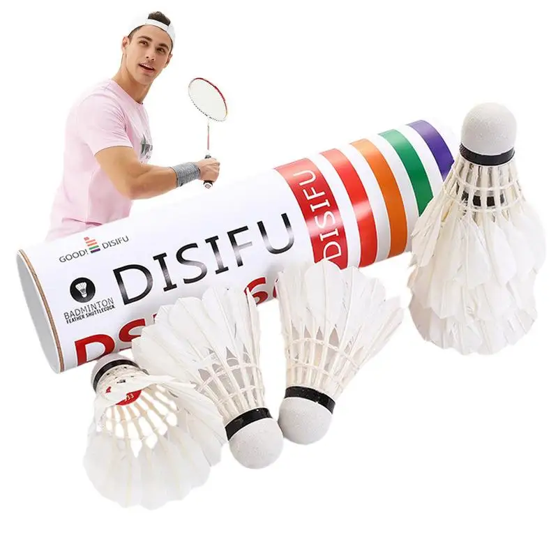 Shuttlecocks-Feather-3PCS-6PCS-Elastic-Badminton-Shuttlecocks-For ...