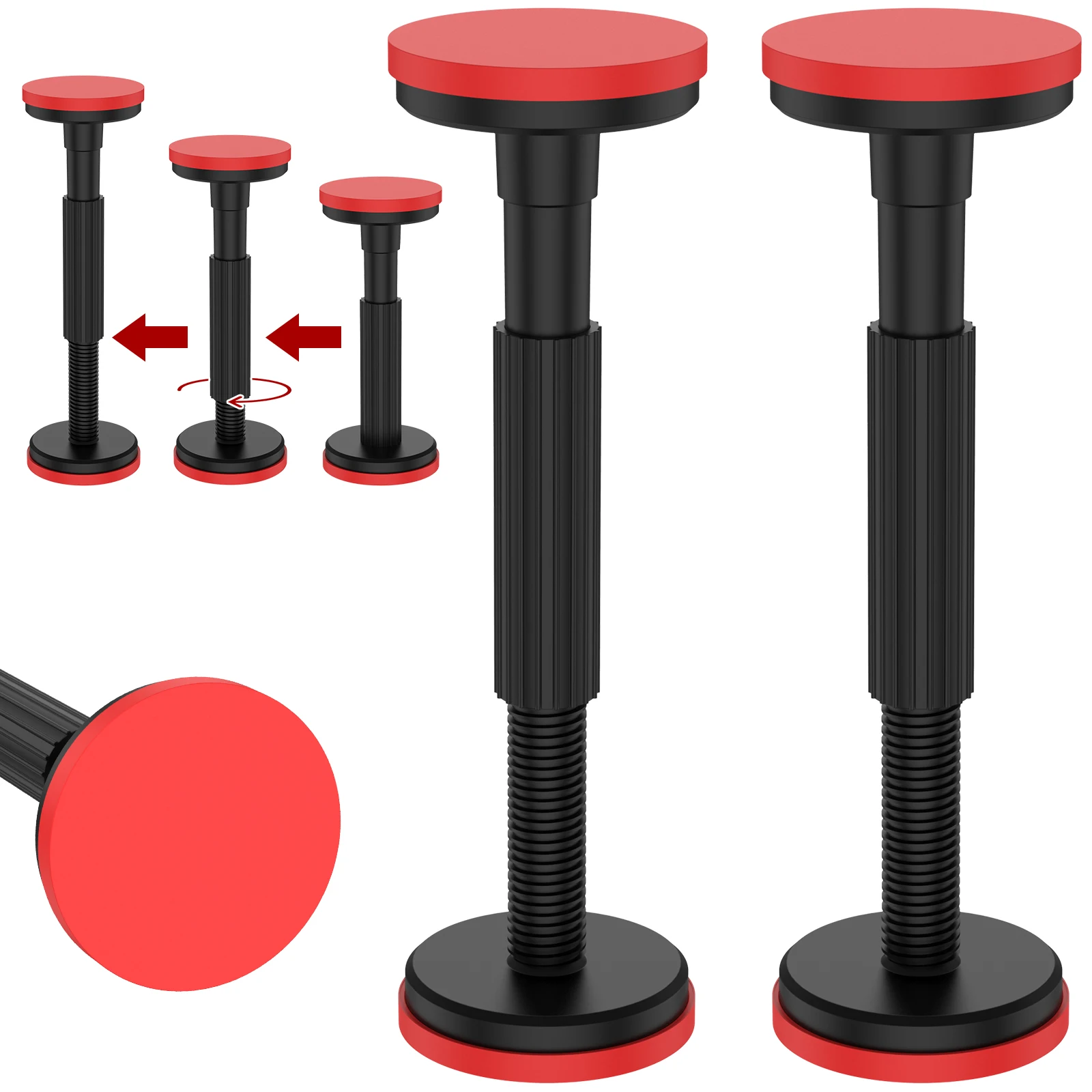 2pcs-Telescopic-Support-Rod-Adjustable-Support-Pole-High-Hardness ...