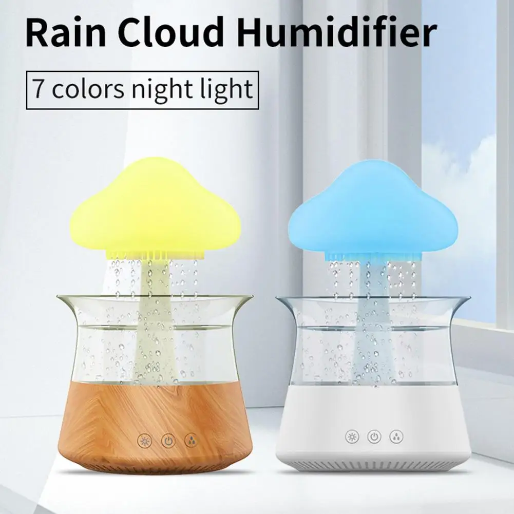 Rain-Cloud-Humidifier-Water-Drip-Cloud-Diffuser-Humidifier-Raining-Cloud-Night-Light ...