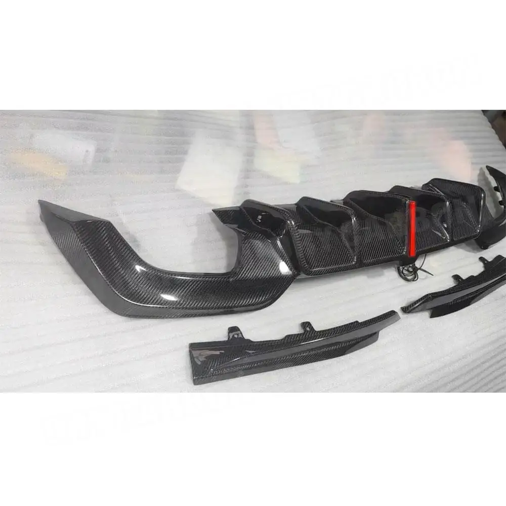 Carbon Fiber Car Rear Diffuser Bumper Lip Spoiler Splitters Bodykits ...