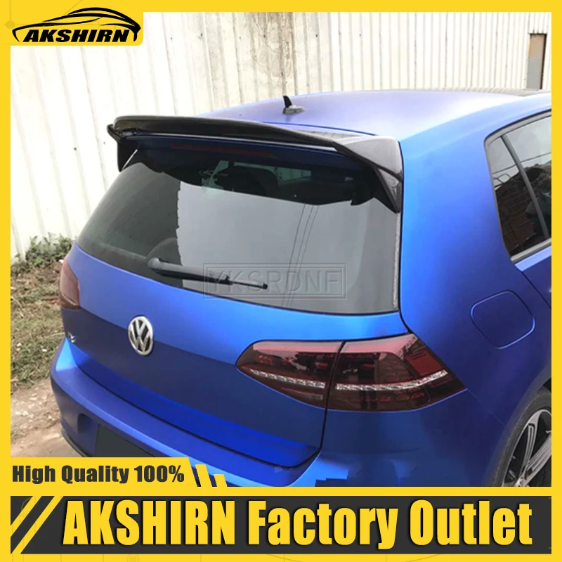 Carbon-Fiber-CAR-REAR-WING-TRUNK-LIP-SPOILER-FOR-Volkswagen-GOLF7-MK7 ...