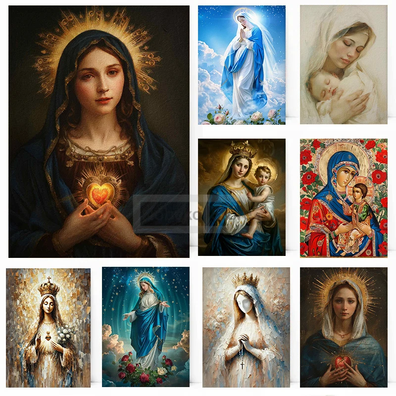 Virgin Mary Collage: A Thoughtful Addition to Sacred Spaces and Home ...