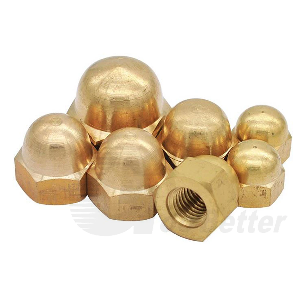 1/2/5Pcs Acorn Nuts M3 M4 M5 M6 M8 M10 M12 M14 M16 M18 M20 Brass Dome ...
