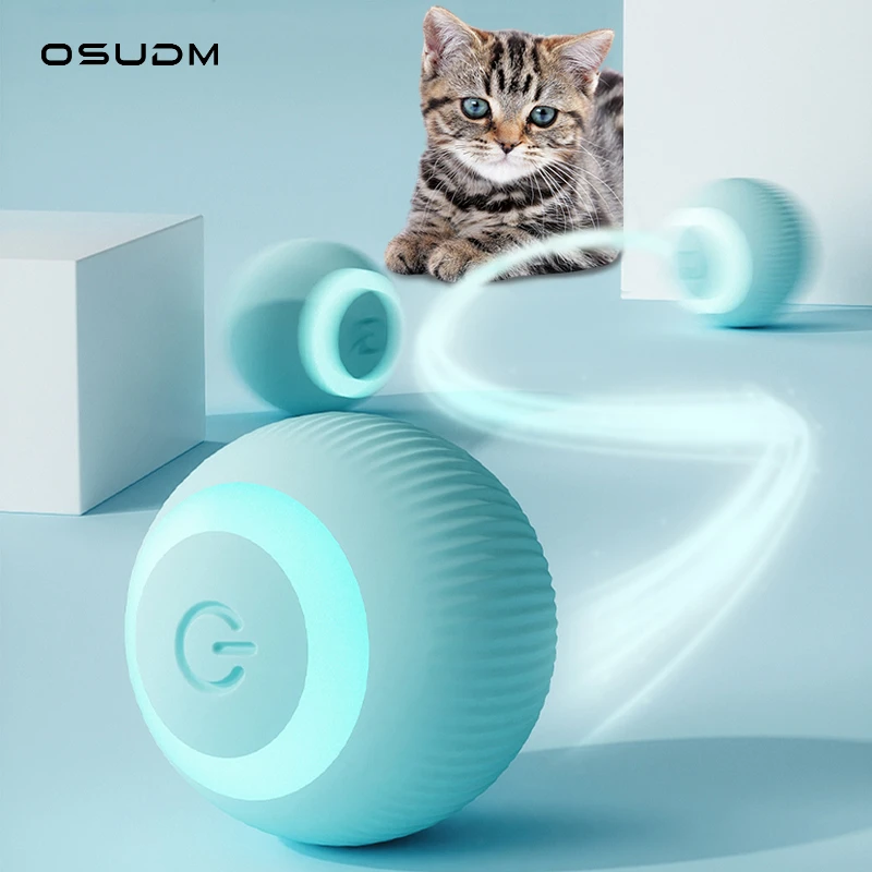 Cat Toys Automatic Rolling Ball | Automatic Cat Toy Smart Ball - Cat ...