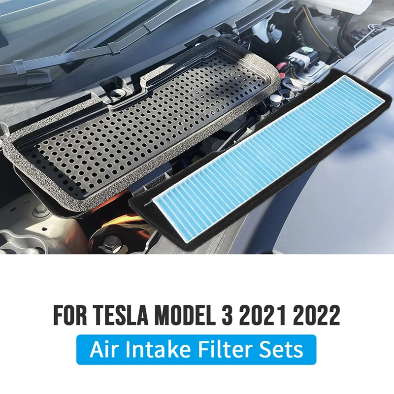 For Tesla 2022 2021 Model 3 Car Intake Air Filter Melt Blown Fabric ...