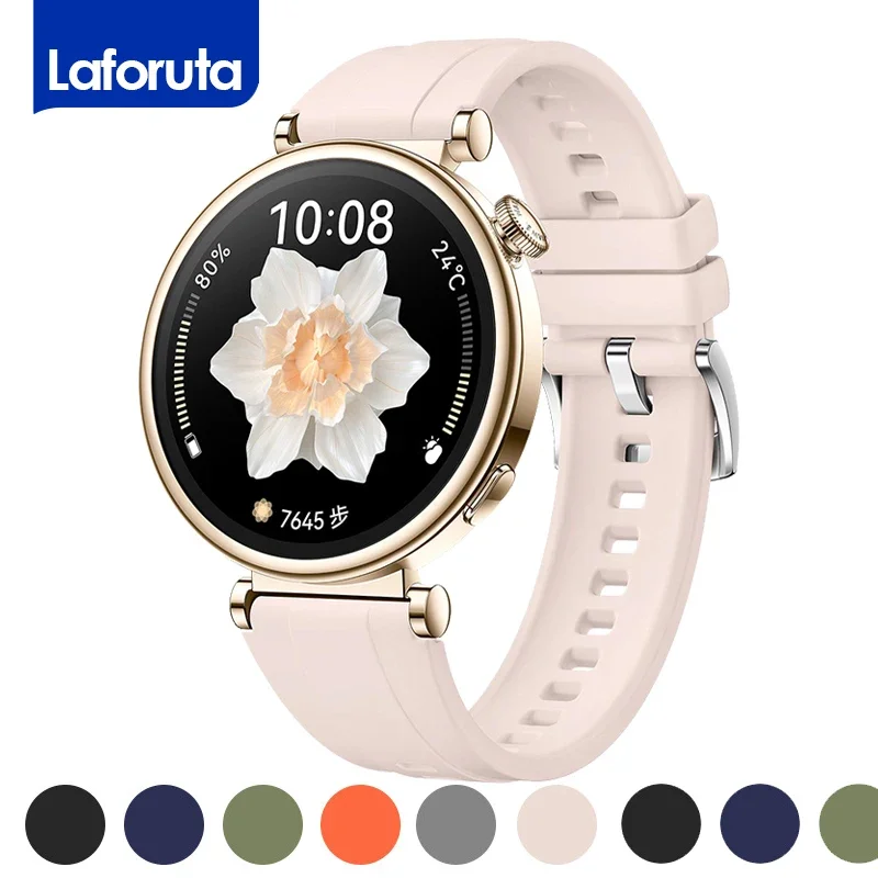 Silicone Strap for Huawei Watch GT4 41mm Sports Soft Band Breathable ...