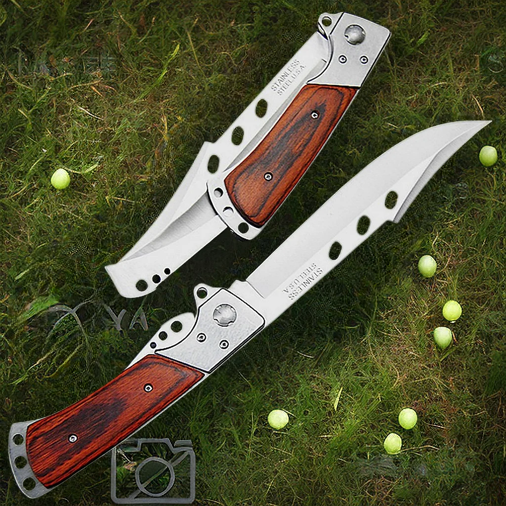 Folding Knife Wood Handle