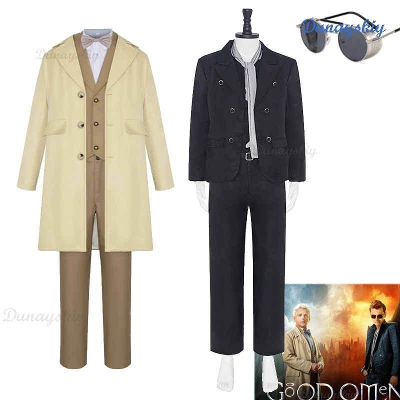 Good-Cos-Omens-Angel-Aziraphale-Devil-Crowley-David-Cosplay-Costume ...