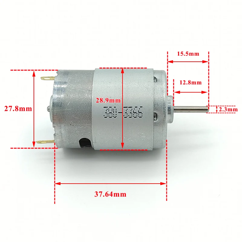Rs-380Sh-3366 Mini 380 Motor Dc 6V-12V 17500Rpm Nagy Sebességű ...