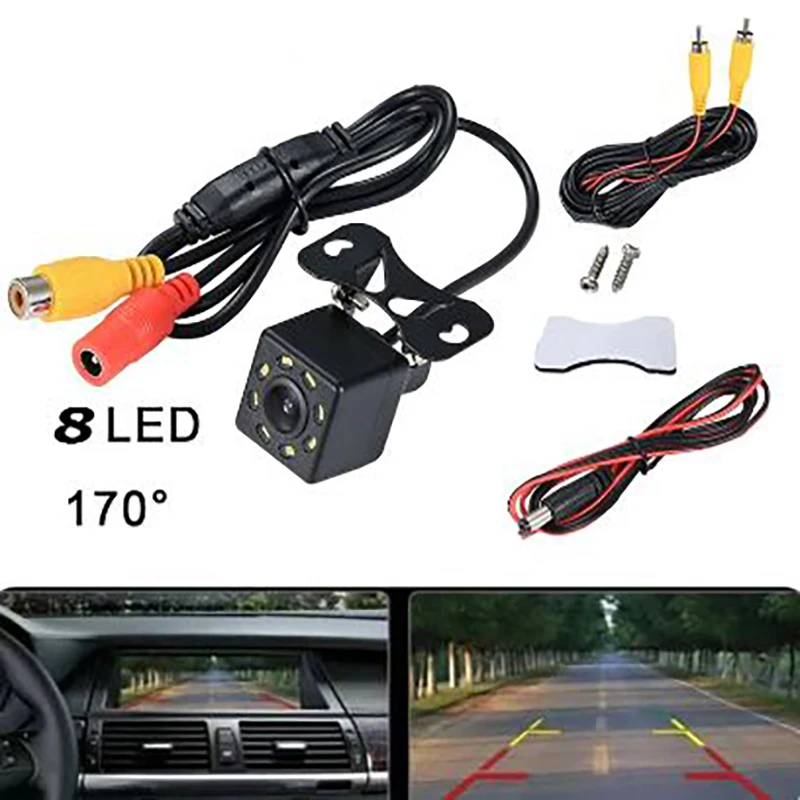 Refit-Car-Rear-View-8-IR-Camera-Night-Vision-Reversing-Auto-Parking ...