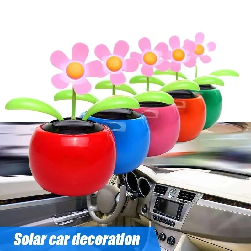 Solar Powered Dancing Flower Swinging Animated Dancer Toy Cars Office ...