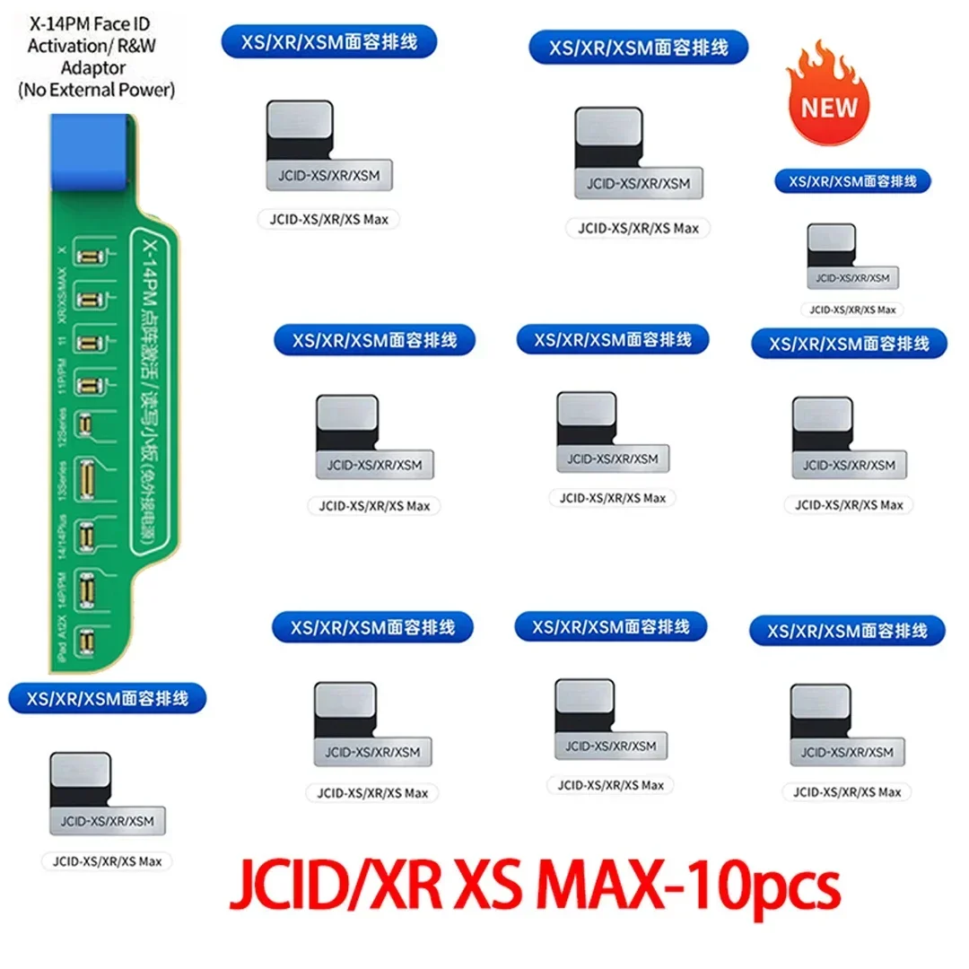 매트릭스커버 JCID JC 태그 페이스 ID 플렉스 케이블, 아이폰 X XR XS MAX 11 12 프로 맥스 미니 도트 ...