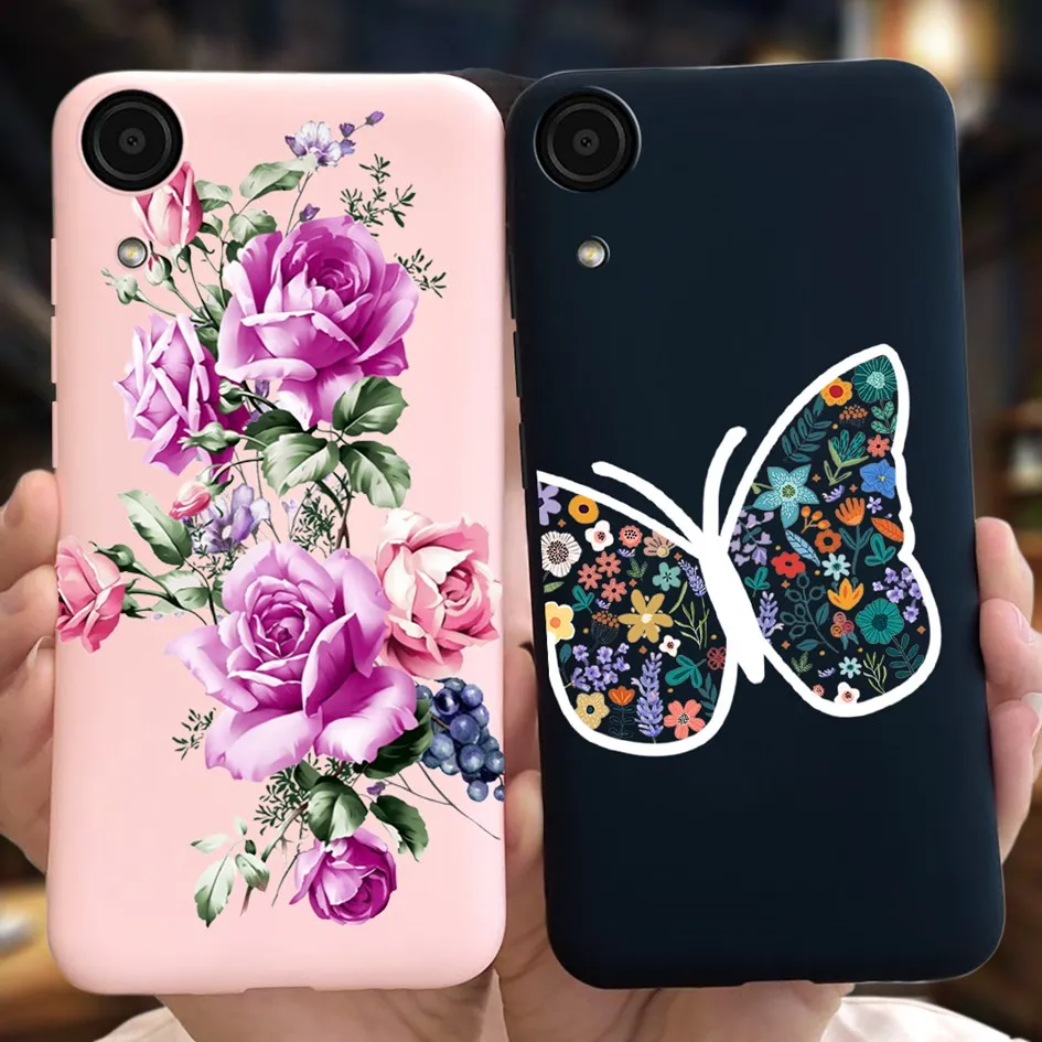 For Samsung Galaxy A03 Core Case A032F Soft Silicone Flower Phone Case ...
