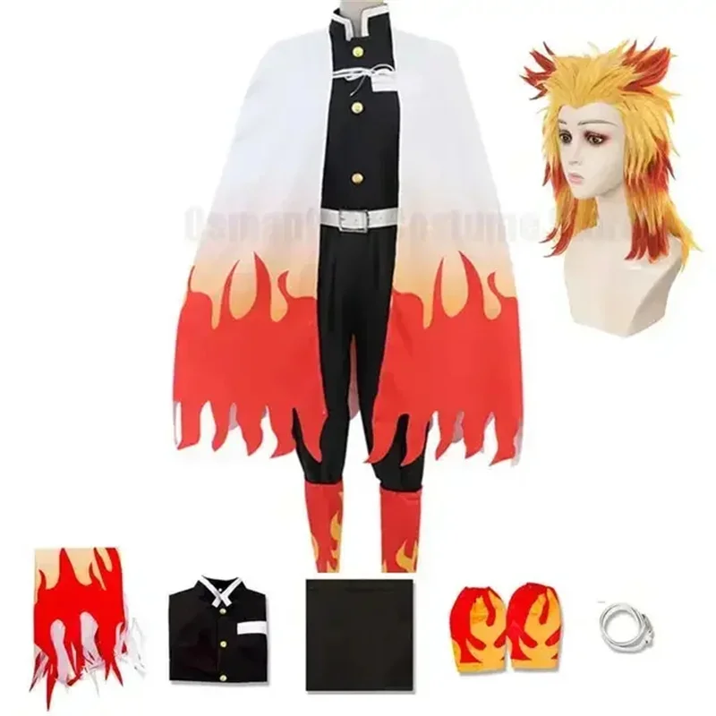 Rengoku-Kyoujurou-Fantasy-Wigs-Outfits-Anime-Demon-Cosplay-Slayer ...