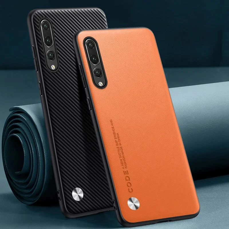 Luxury PU Leather Case For Huawei P20 Pro P20Pro Back Cover Matte ...
