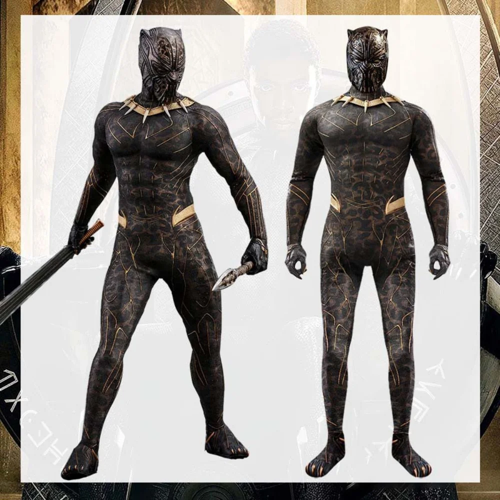 Anime-Superhero-Black-Panther-Wakanda-Cosplay-Costume-Jumpsuit ...